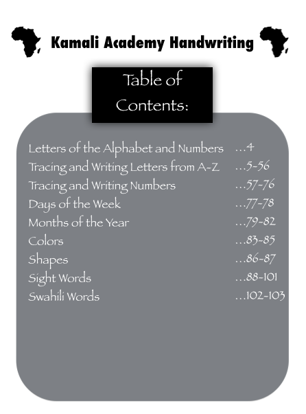 Kamali Academy Handwriting (pdf) – Kamali Academy Store